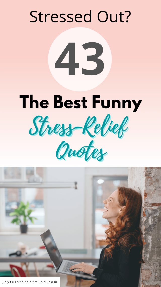 Stressed Out? The 43 Best Funny Stress-Relief Quotes - Joyful State of Mind