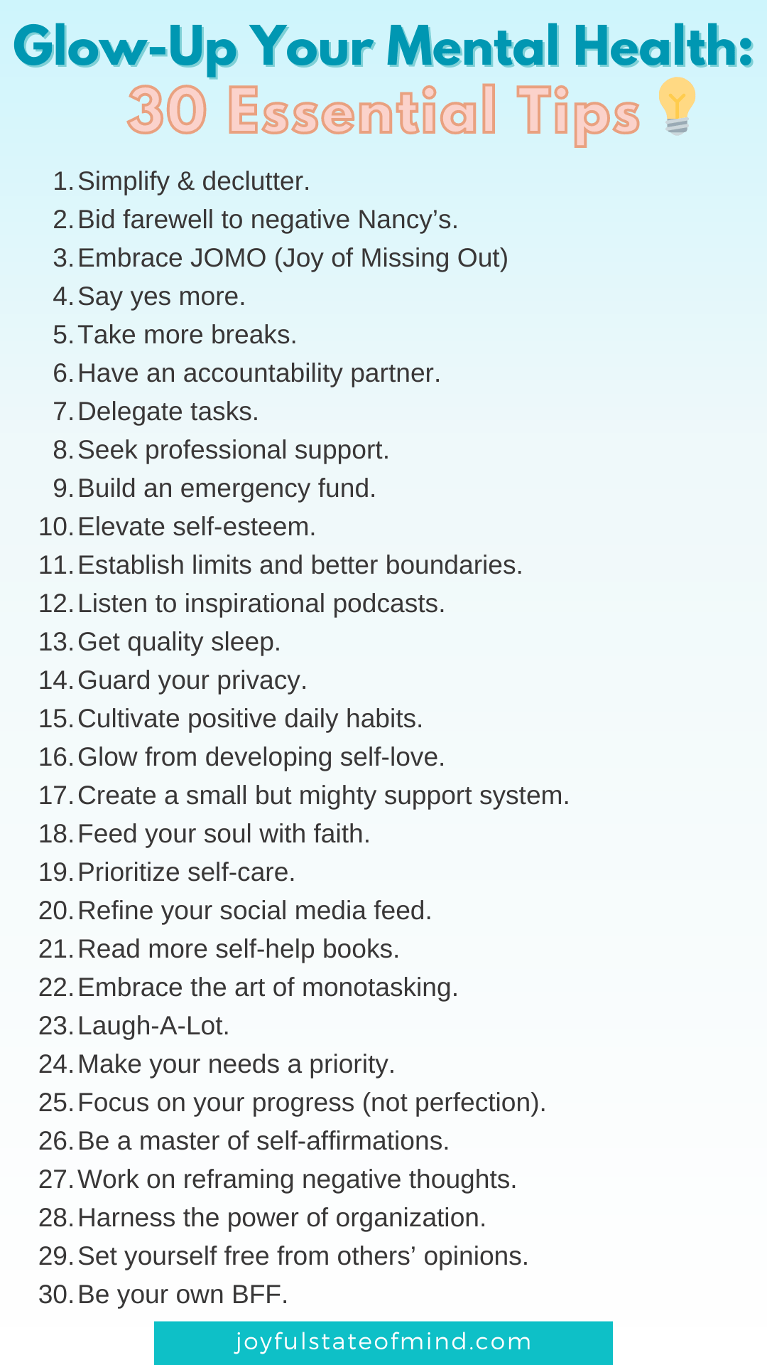 Discover How To Glow Up Mentally: 30 Transformational Tips - Joyful State of Mind