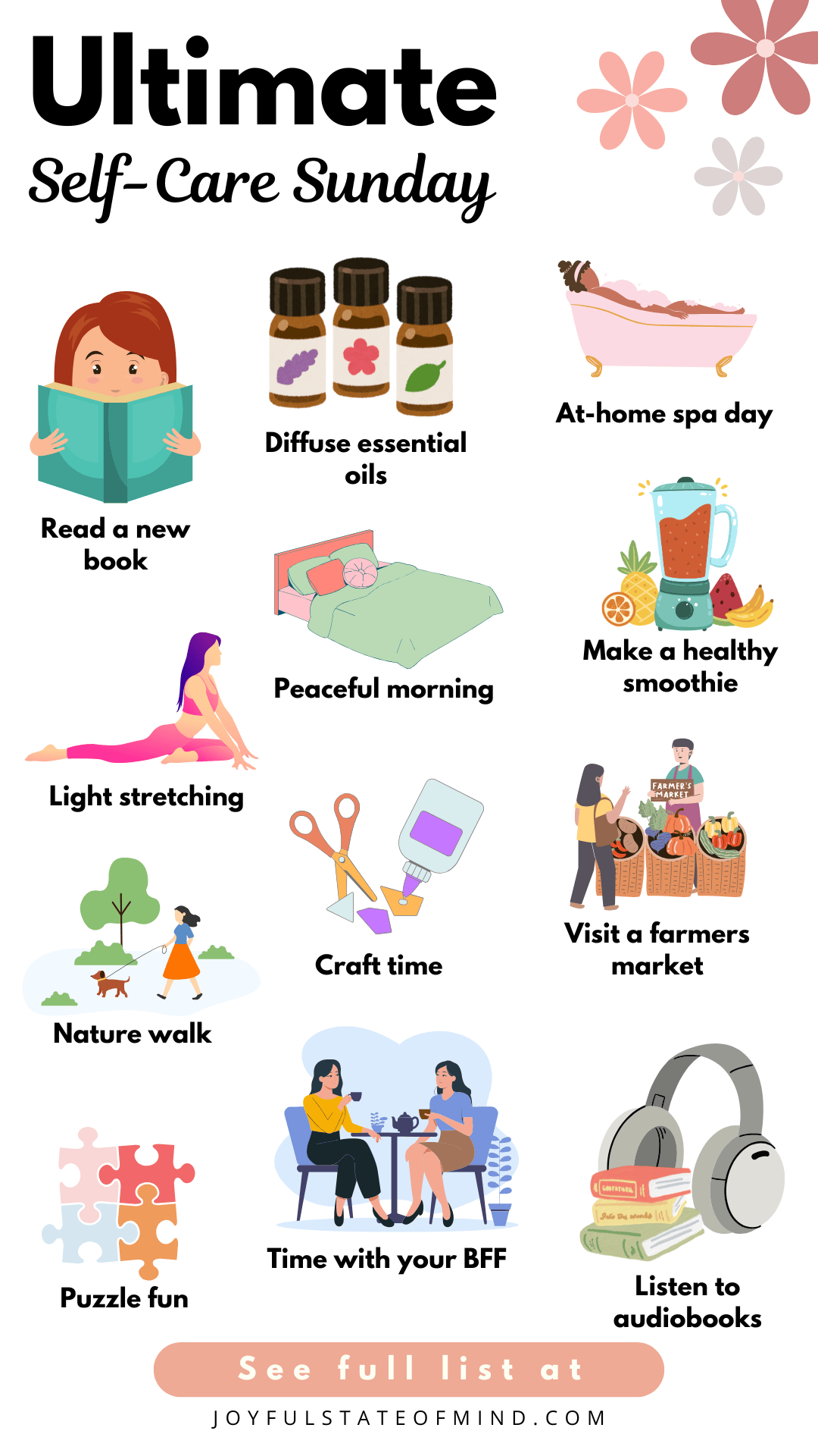 Self-Care Sundays: 60 Ultimate Ideas to Relax & Recharge - Joyful State ...