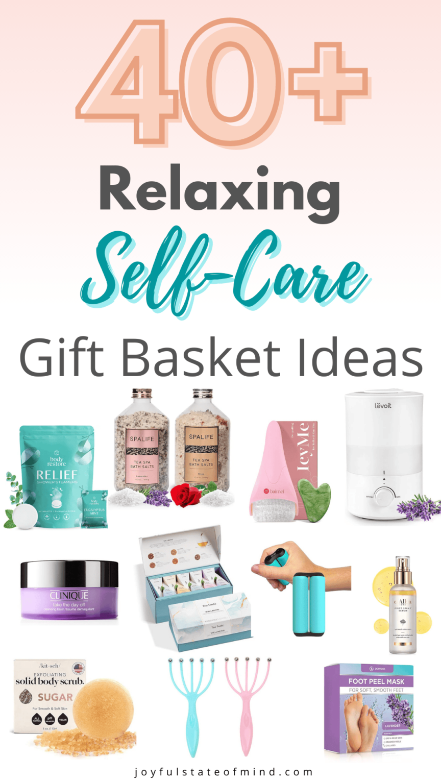 40+ Essential Self Care Gift Basket Ideas - Joyful State of Mind